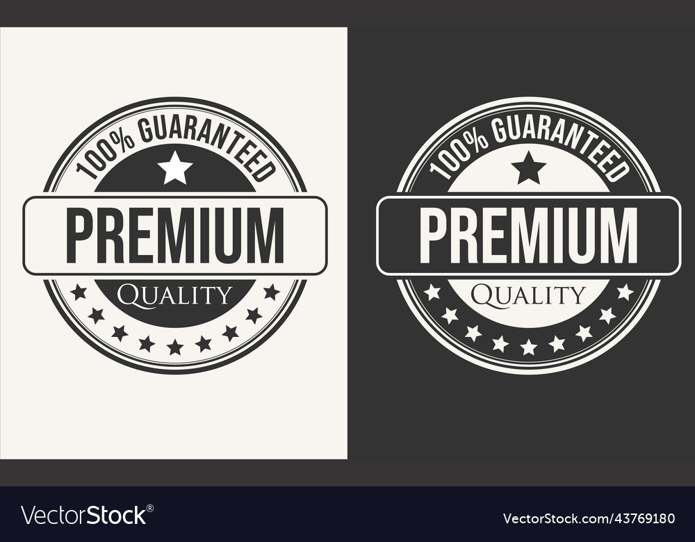 Premium quality retro vintage black and white Vector Image
