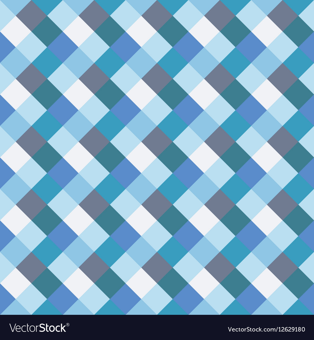Seamless geometric checked pattern diagonal Vector Image