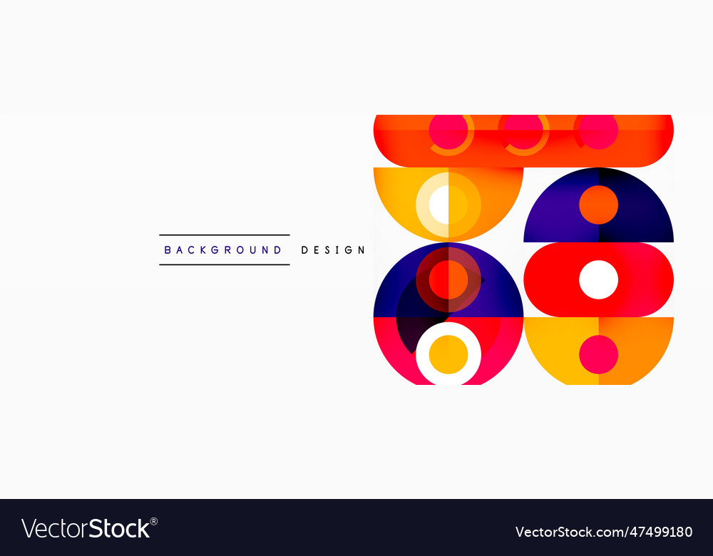Simple circles and round elements pattern Vector Image