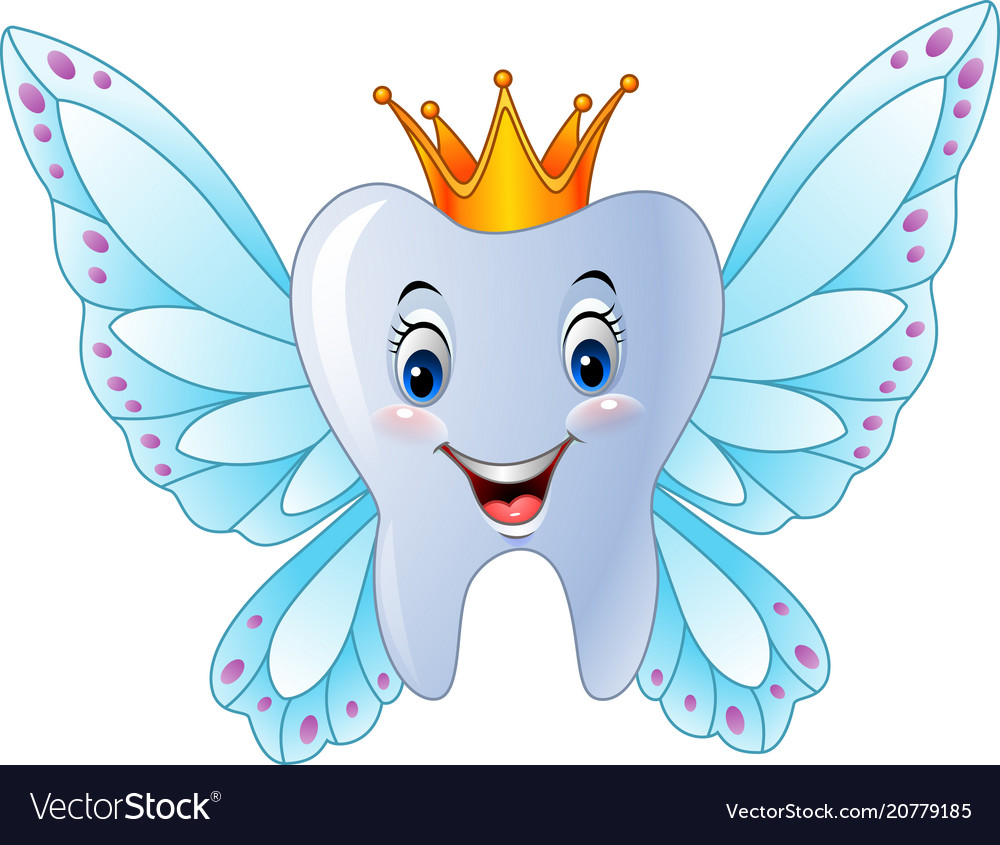 Cartoon smiling tooth fairy Royalty Free Vector Image Cartoon smiling tooth fairy Royalty Free Vector Image