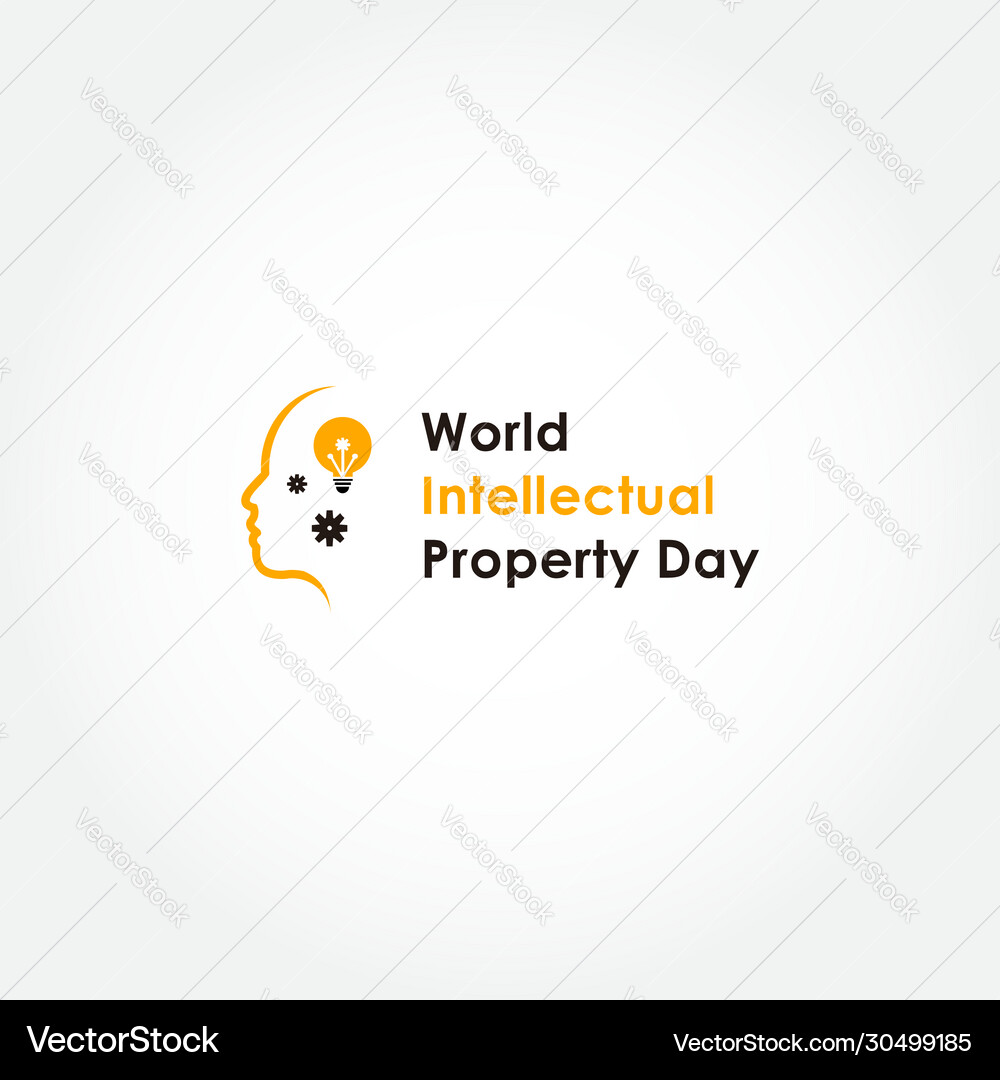 Intellectual property day design for banner Vector Image