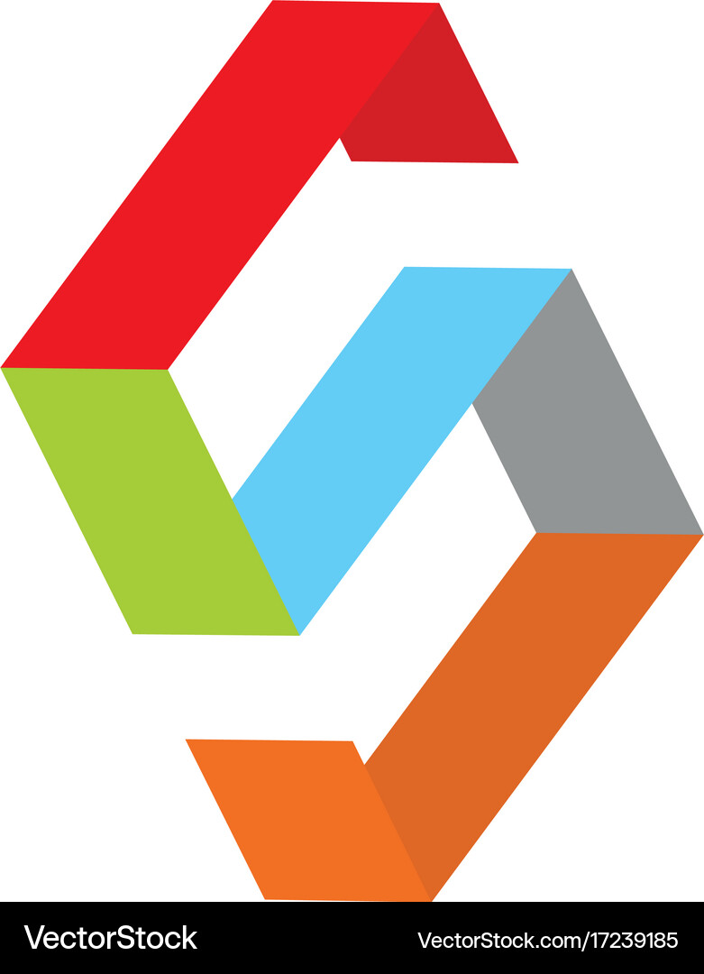 Letter s icon alphabet symbol Royalty Free Vector Image