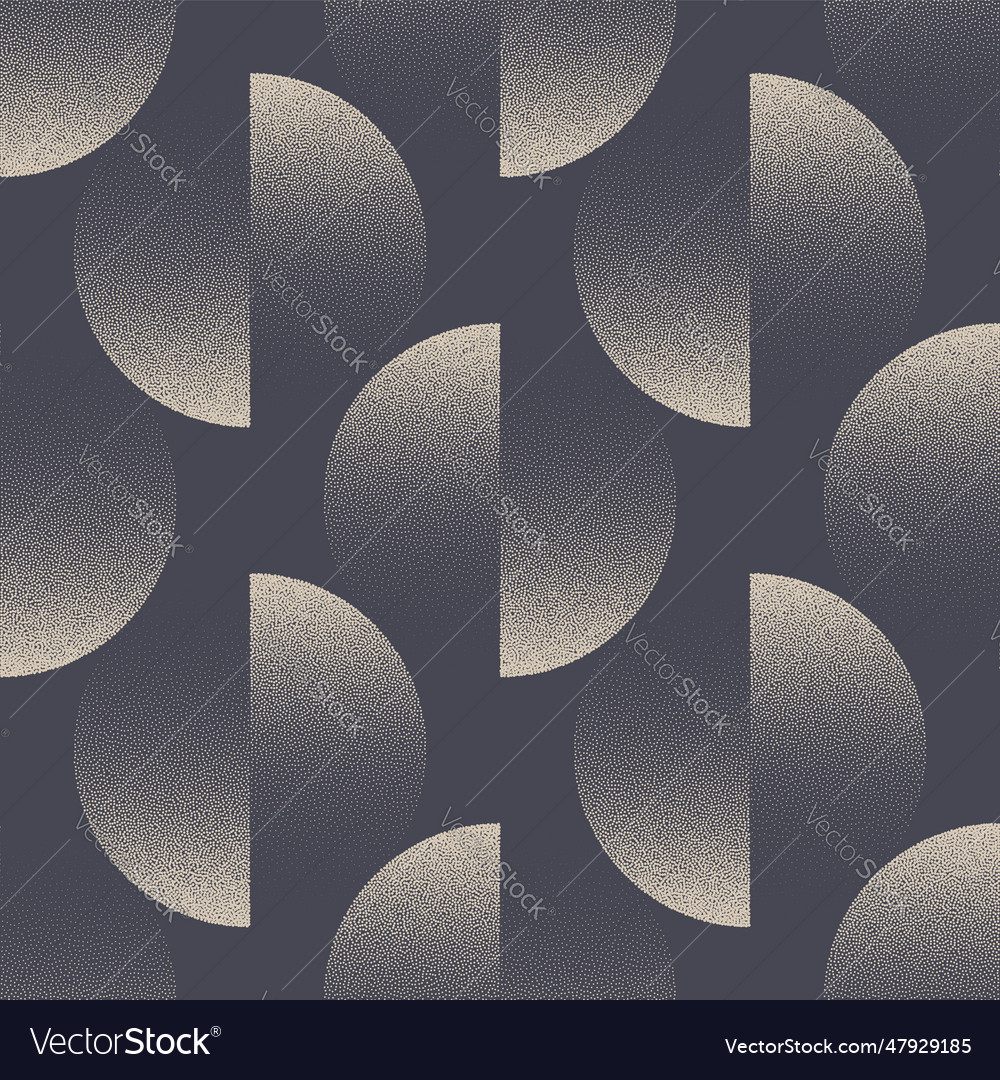 Split circles old fashioned seamless pattern dot Vector Image