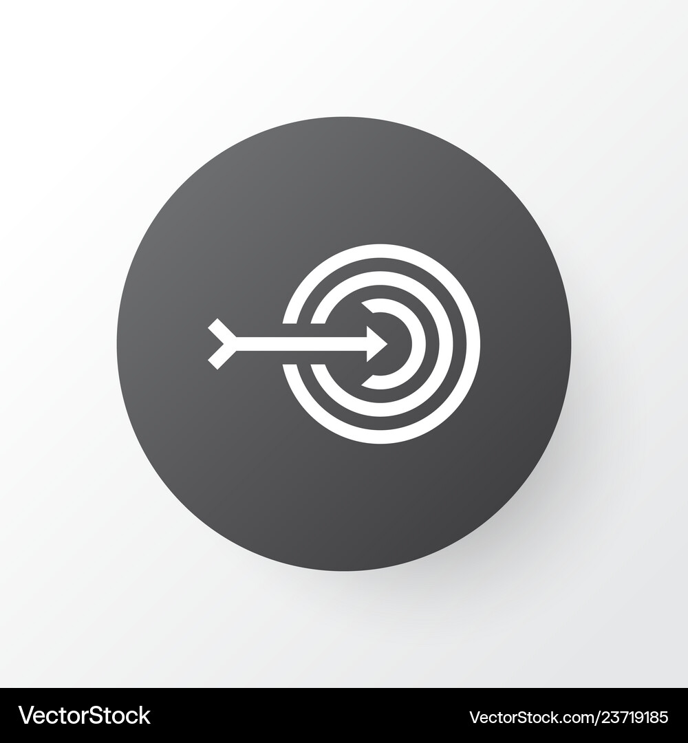 Target icon symbol premium quality isolated arrow Vector Image