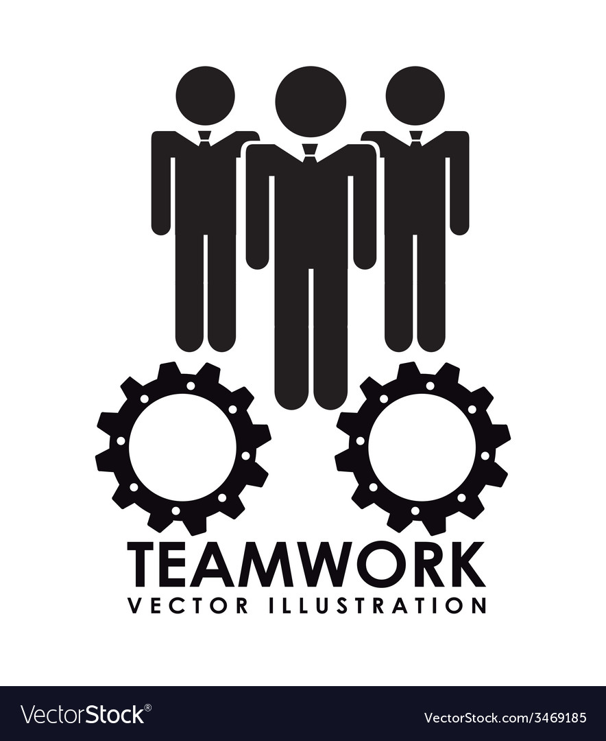 Teamwork design Royalty Free Vector Image - VectorStock