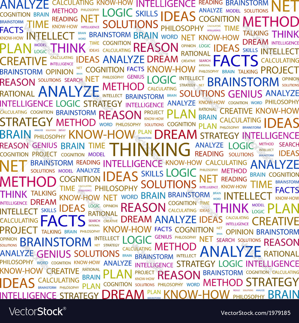 Thinking Royalty Free Vector Image - VectorStock