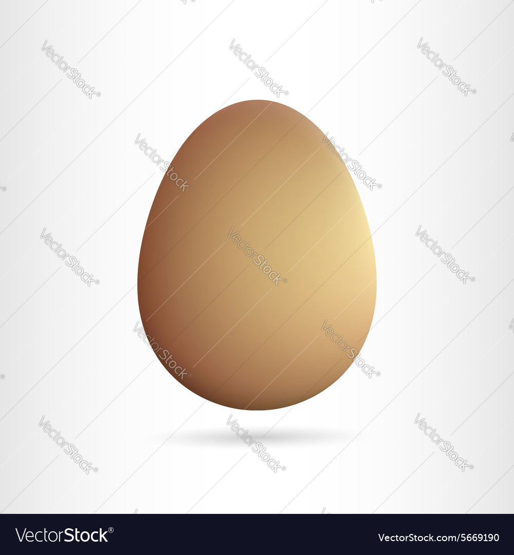 Egg isolated Royalty Free Vector Image - VectorStock