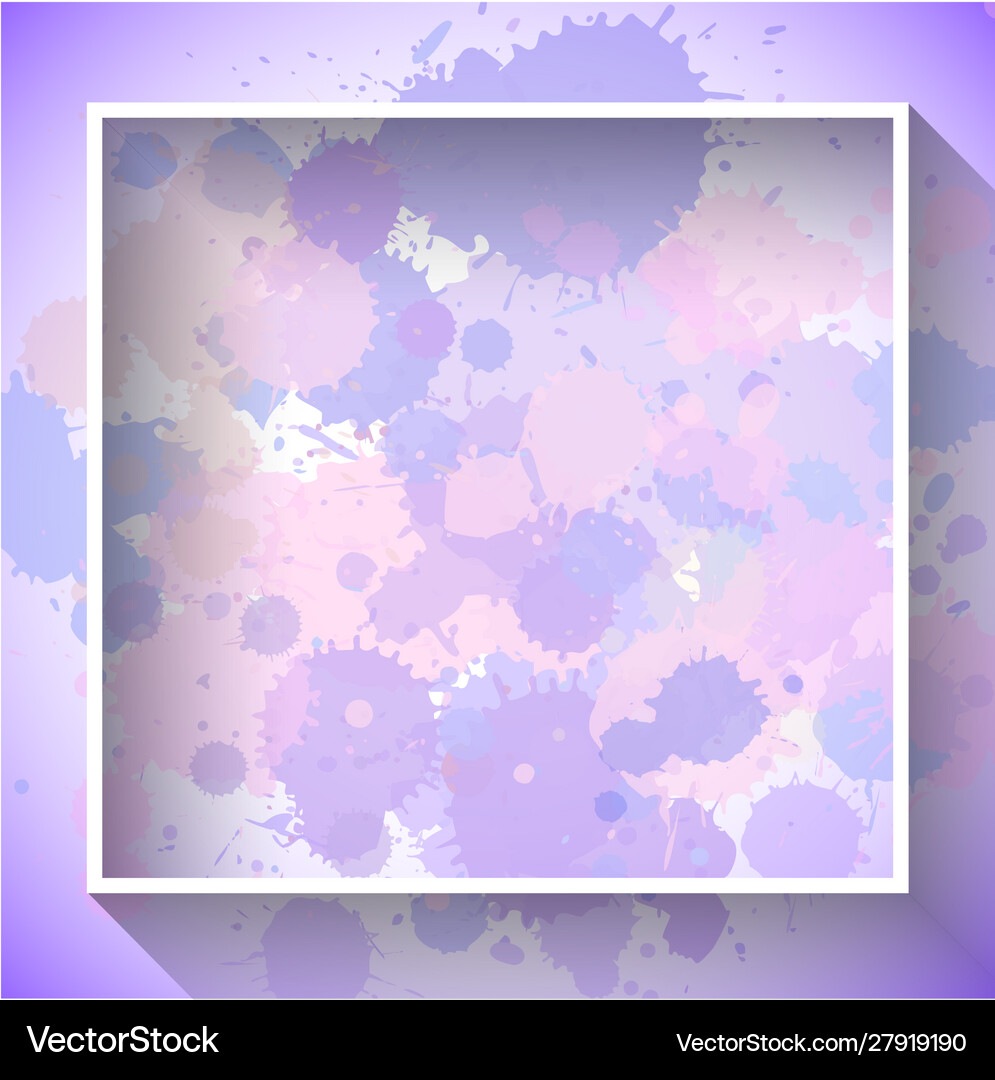 Frame template design with purple and pink Vector Image