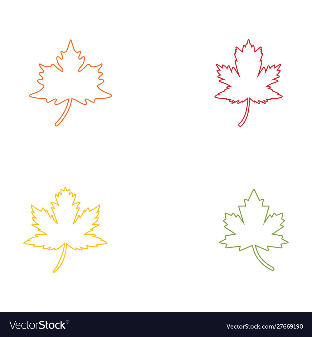 Maple leaf icon Royalty Free Vector Image - VectorStock