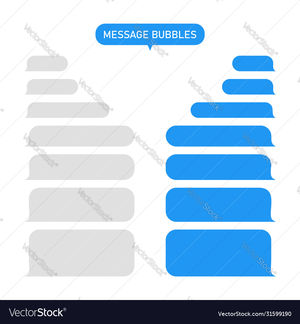 Message bubble for text chat or messenger Vector Image