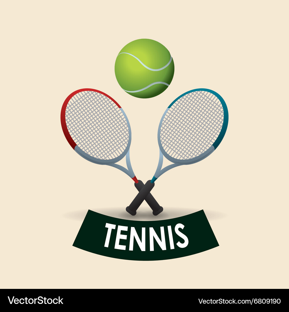Tennis sport design Royalty Free Vector Image - VectorStock