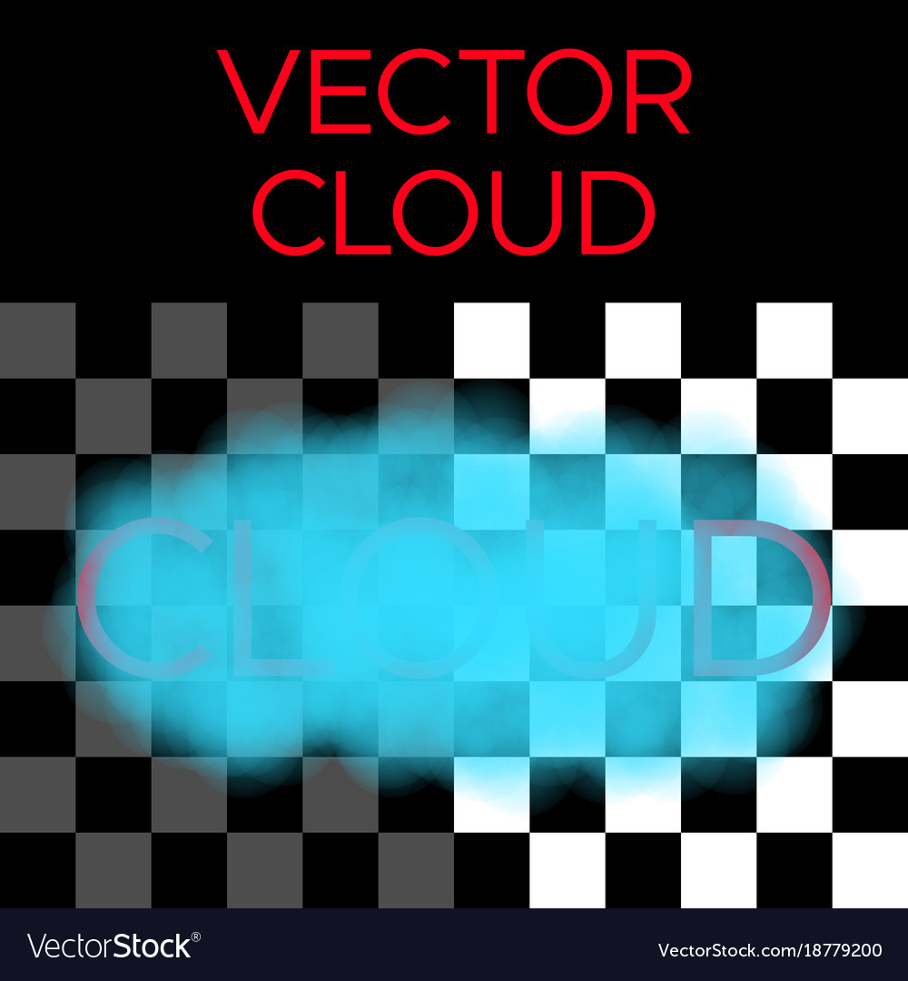 Blue cloud cloud Royalty Free Vector Image - VectorStock