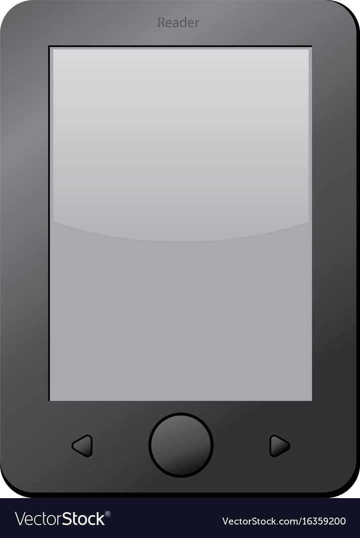 Book reader device Royalty Free Vector Image - VectorStock