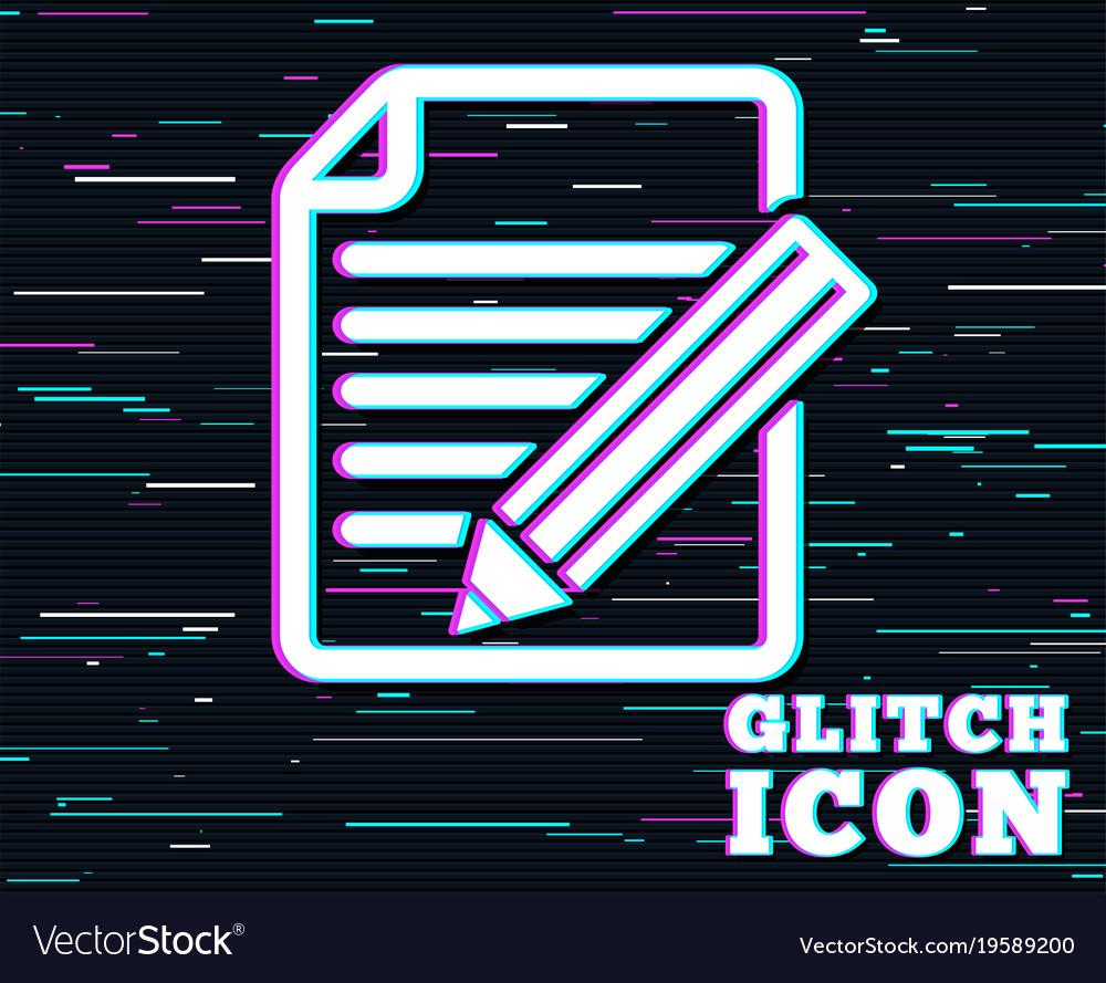 Edit document sign icon content button Royalty Free Vector
