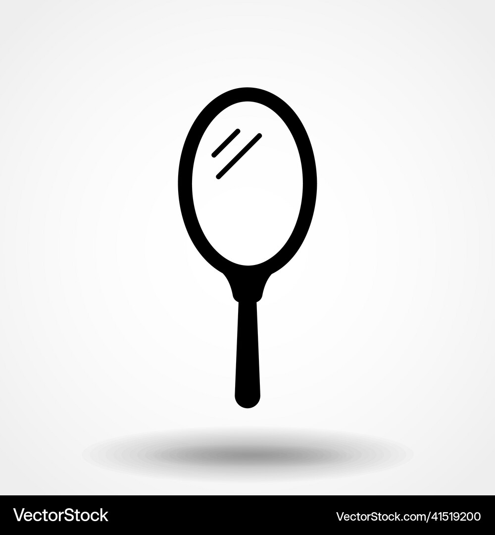 Mirror icon isolated sign symbol Royalty Free Vector Image