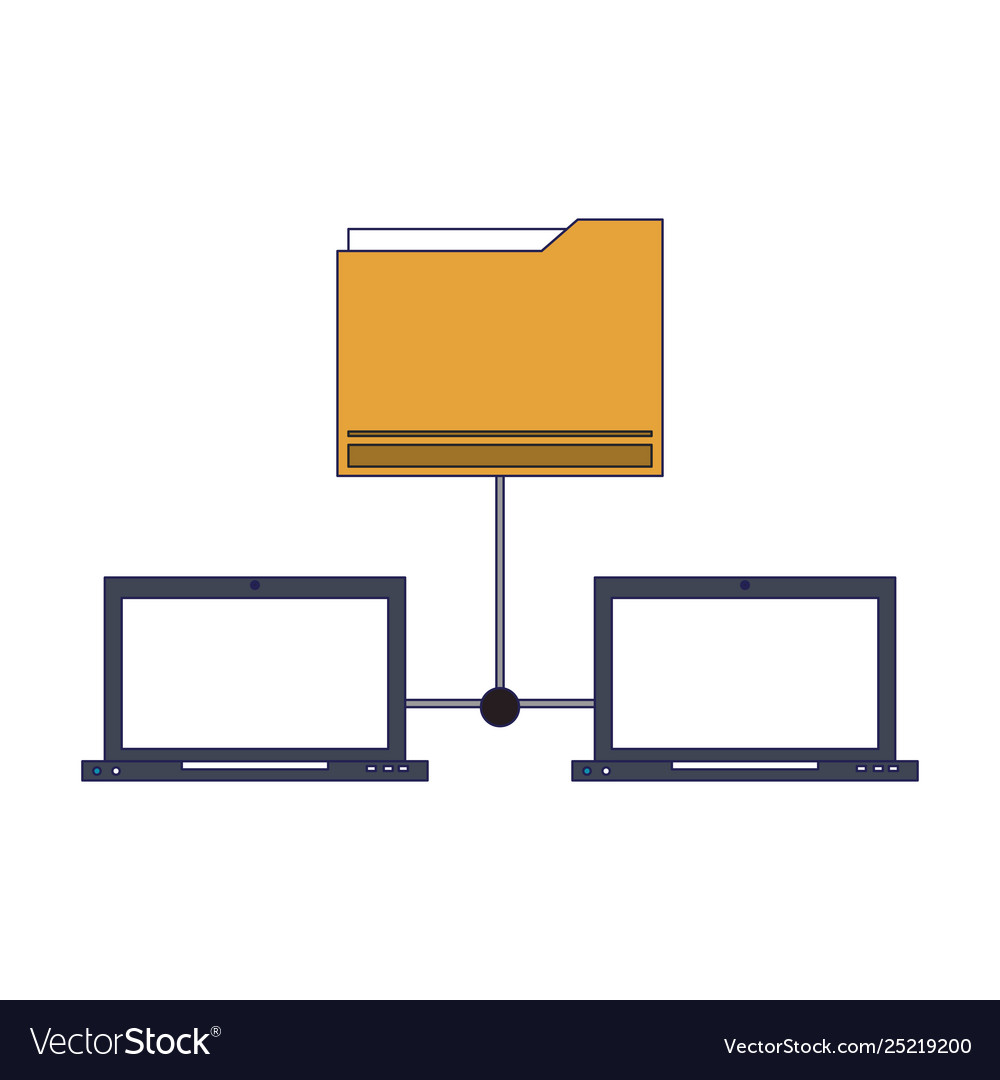 Technology software tools cartoon Royalty Free Vector Image