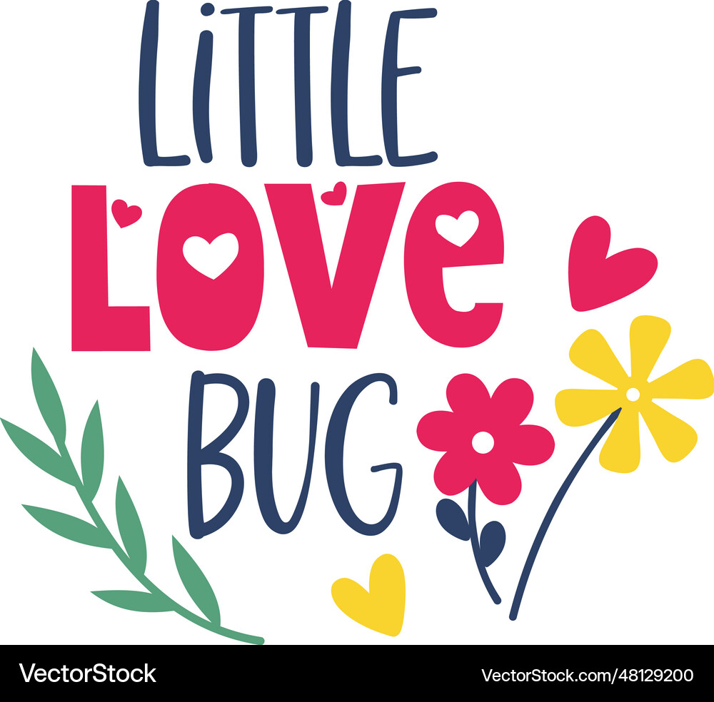 Toddler hand drawn typography poster conceptual Vector Image