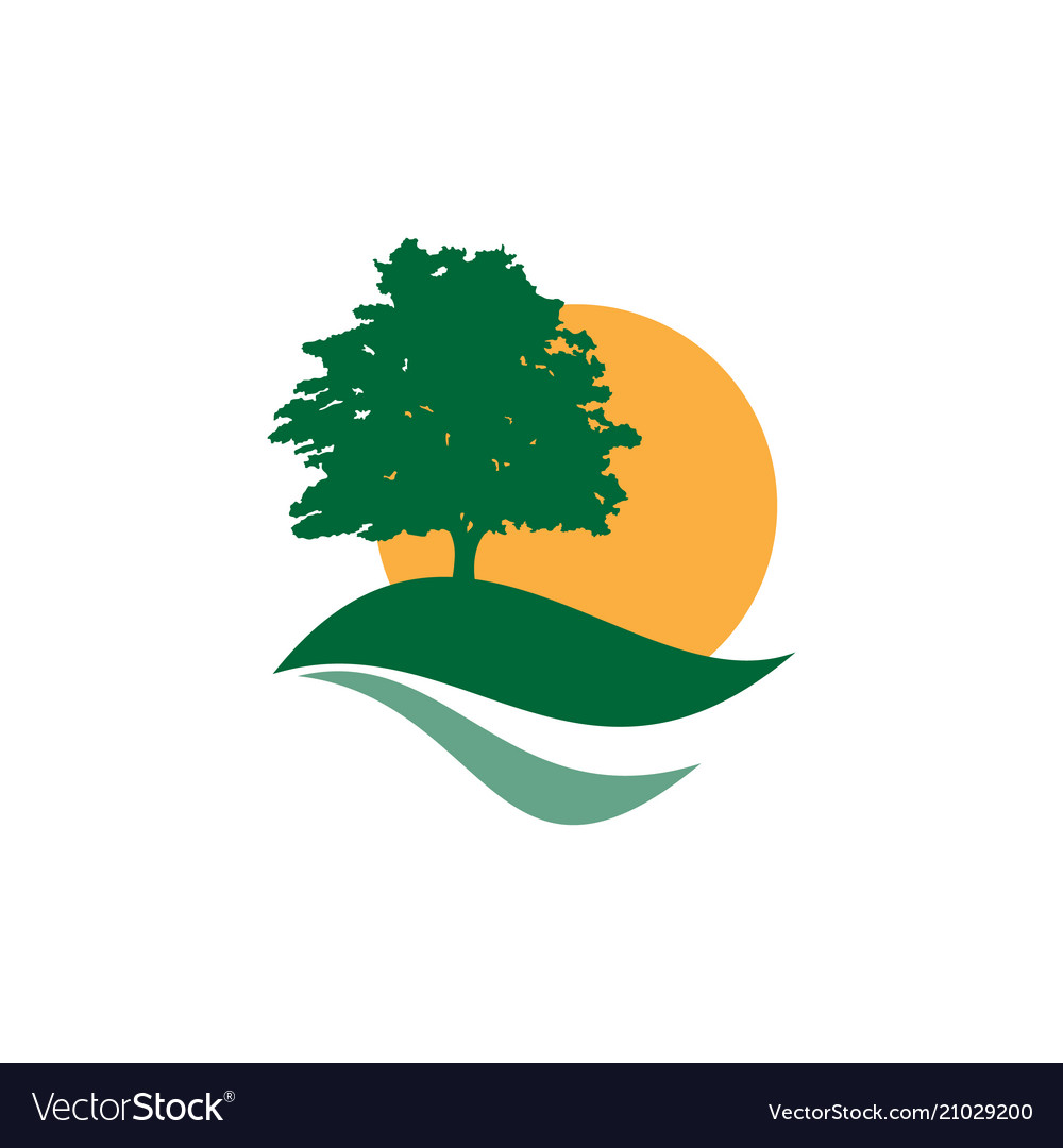 Tree landscape Royalty Free Vector Image - VectorStock