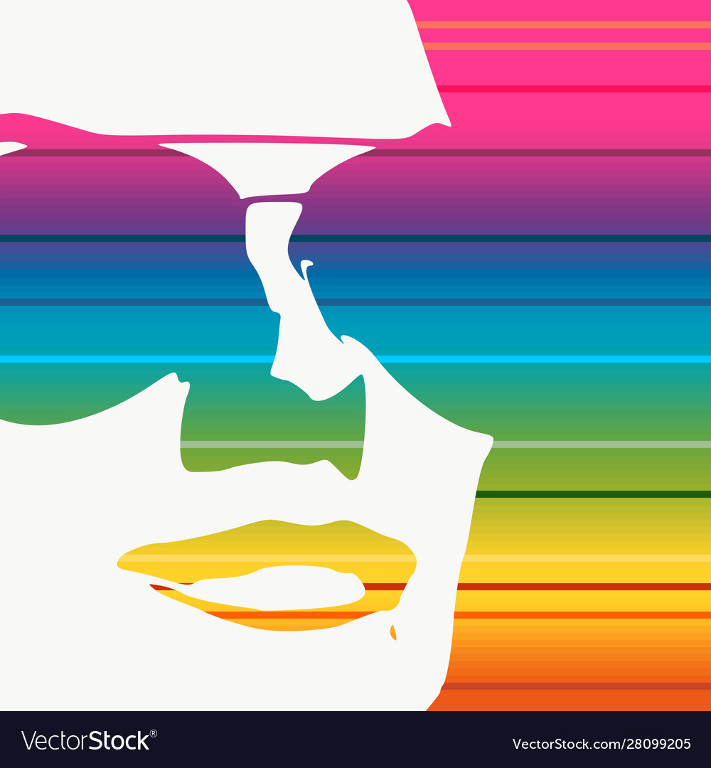 Beautiful lady portrait Royalty Free Vector Image