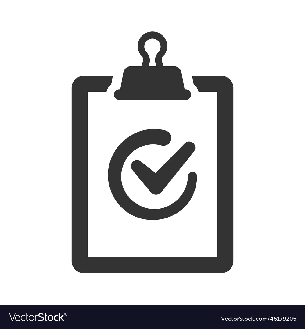 Clipboard survey icon Royalty Free Vector Image