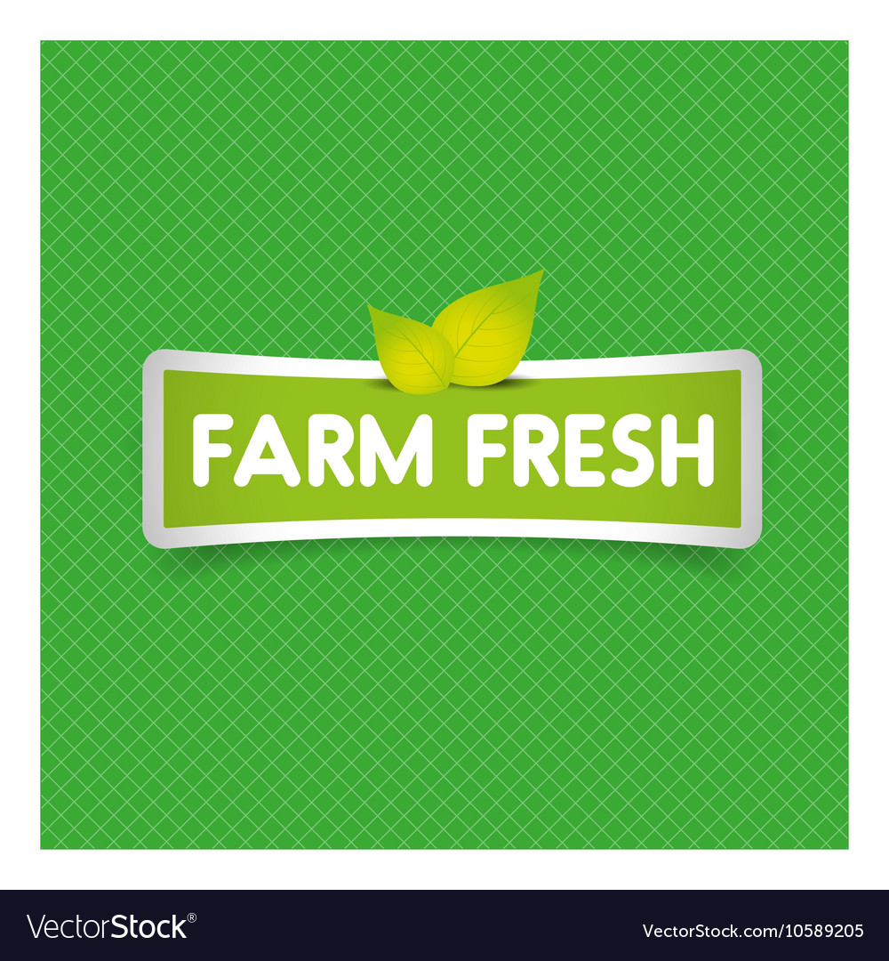 Farm fresh label Royalty Free Vector Image - VectorStock