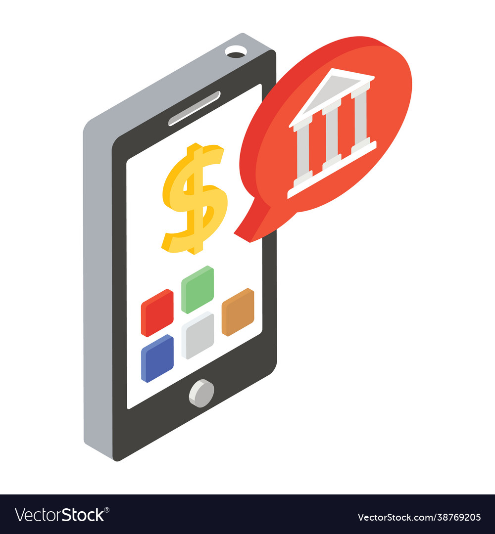 Mobile banking Royalty Free Vector Image - VectorStock