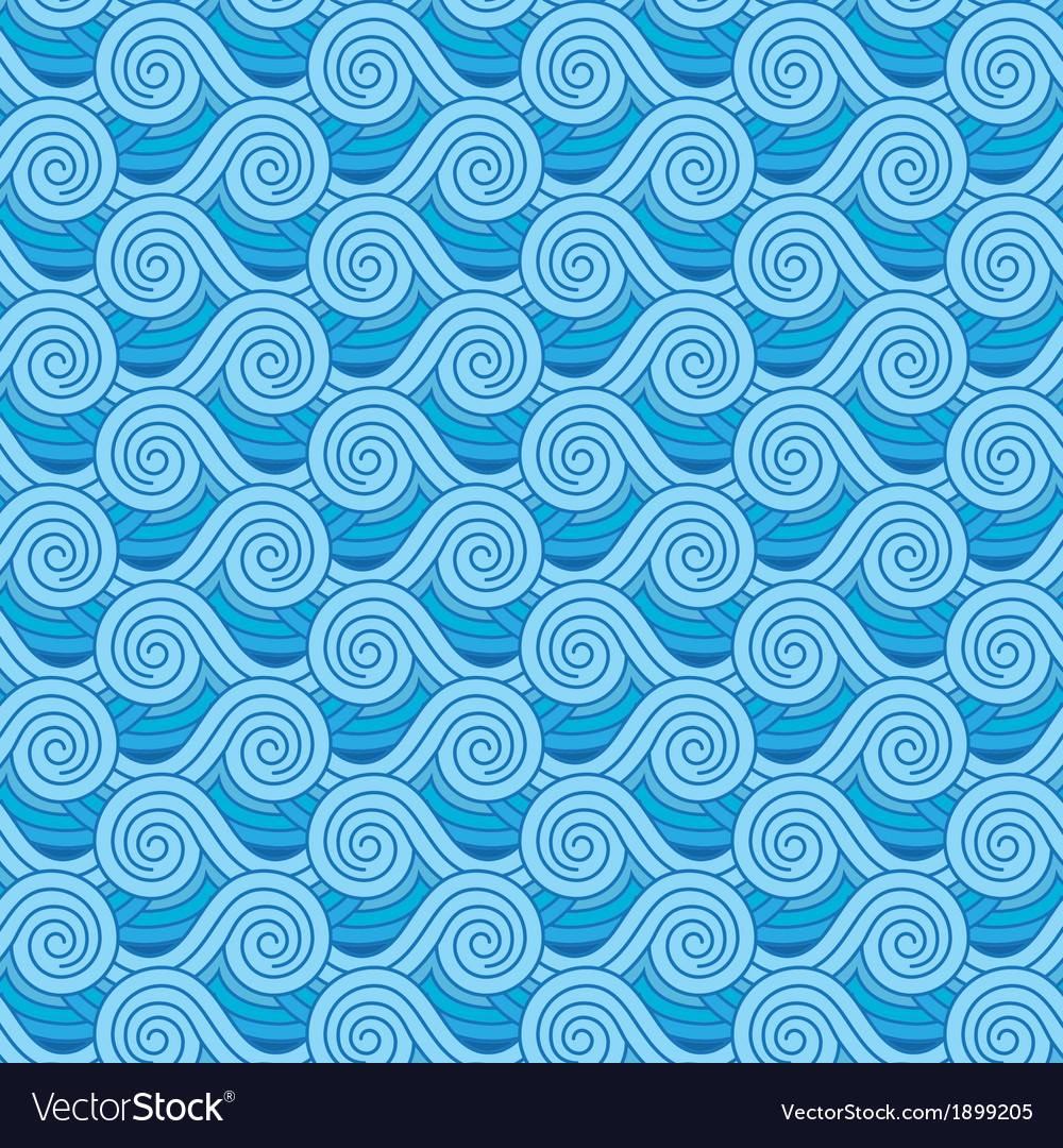 Sea pattern Royalty Free Vector Image - VectorStock
