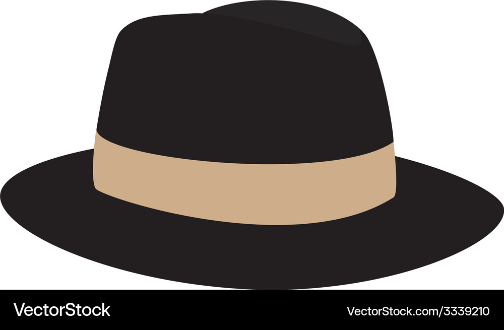 Classic Fedora Hat Royalty Free Vector Image - VectorStock