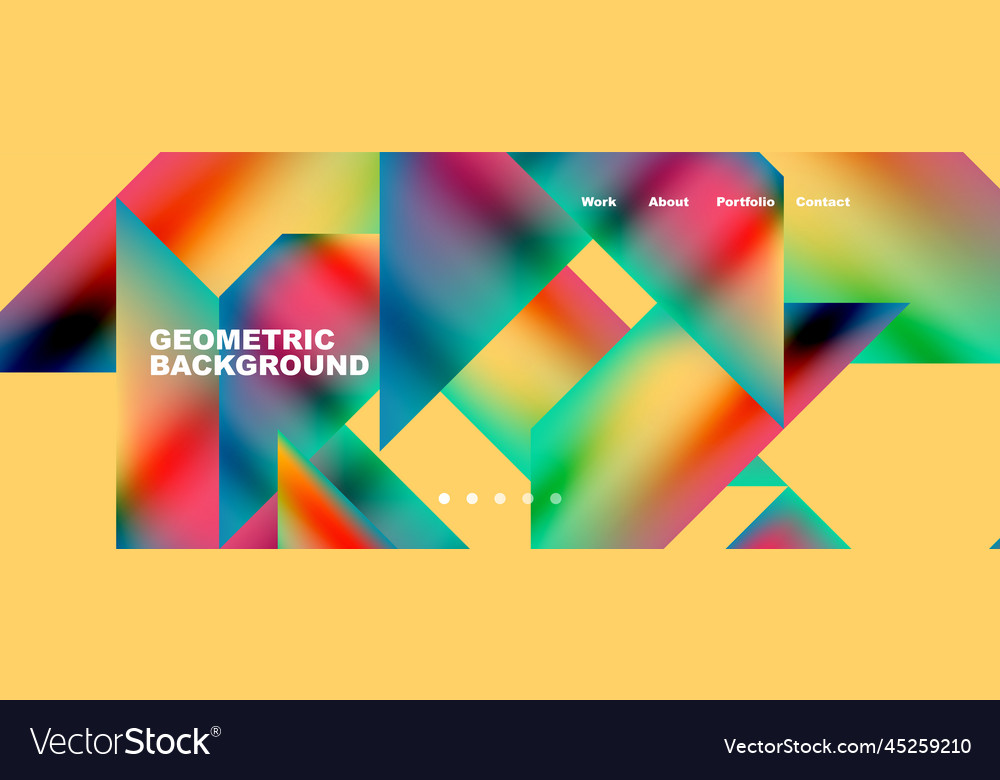 Dynamic lines triangles rectangles geometric Vector Image