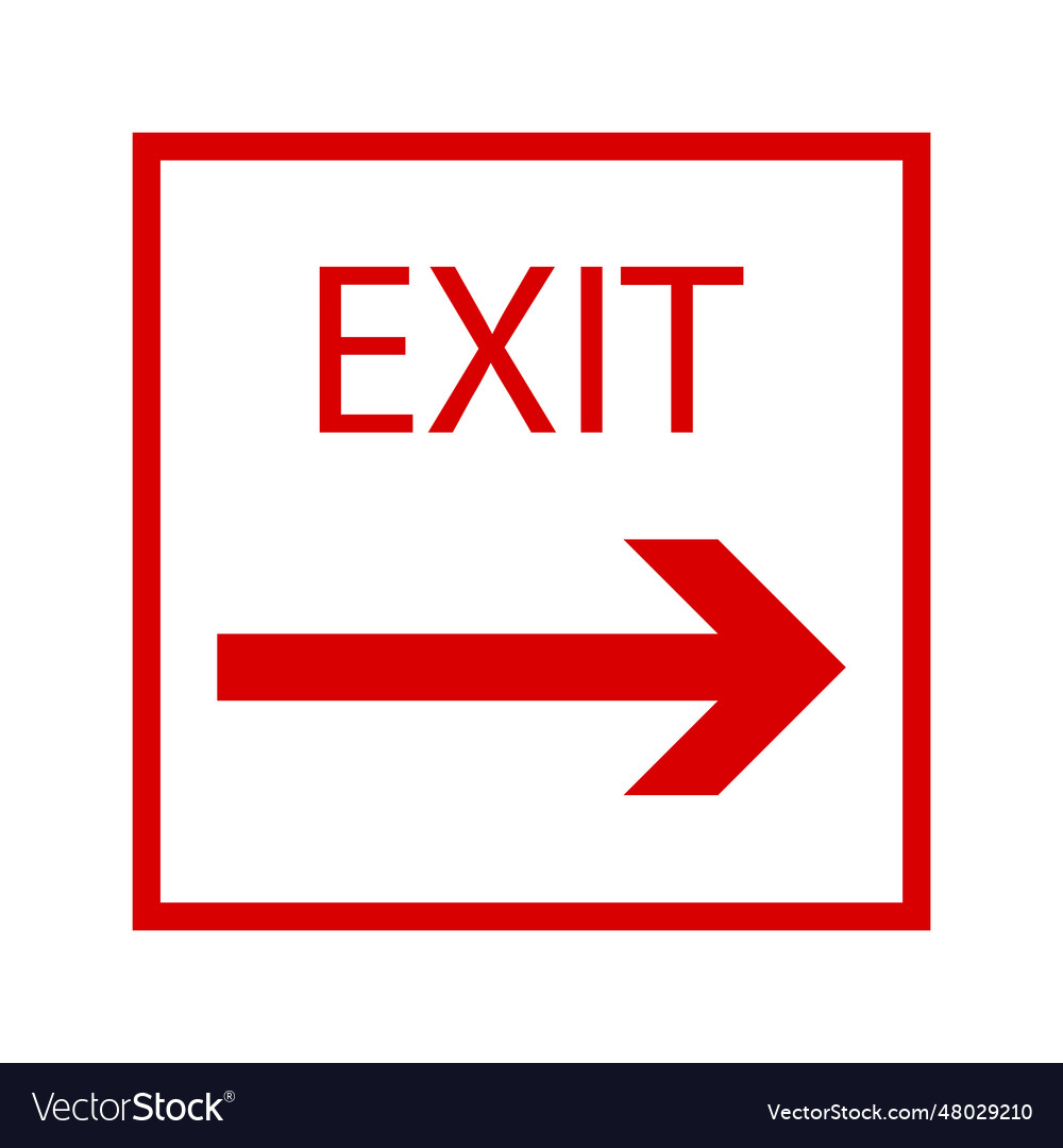 Exit icon Royalty Free Vector Image - VectorStock