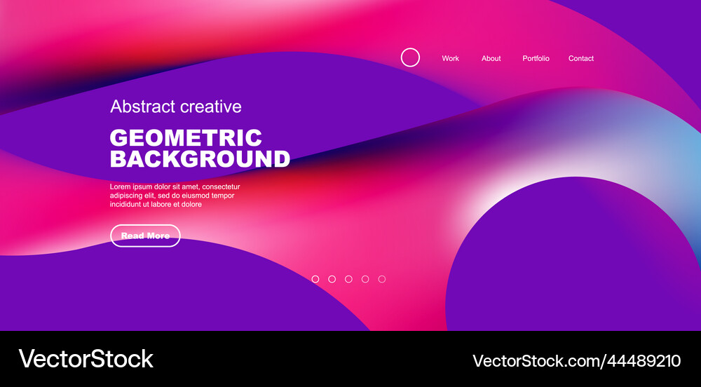Liquid colors with flowing round shapes abstract Vector Image