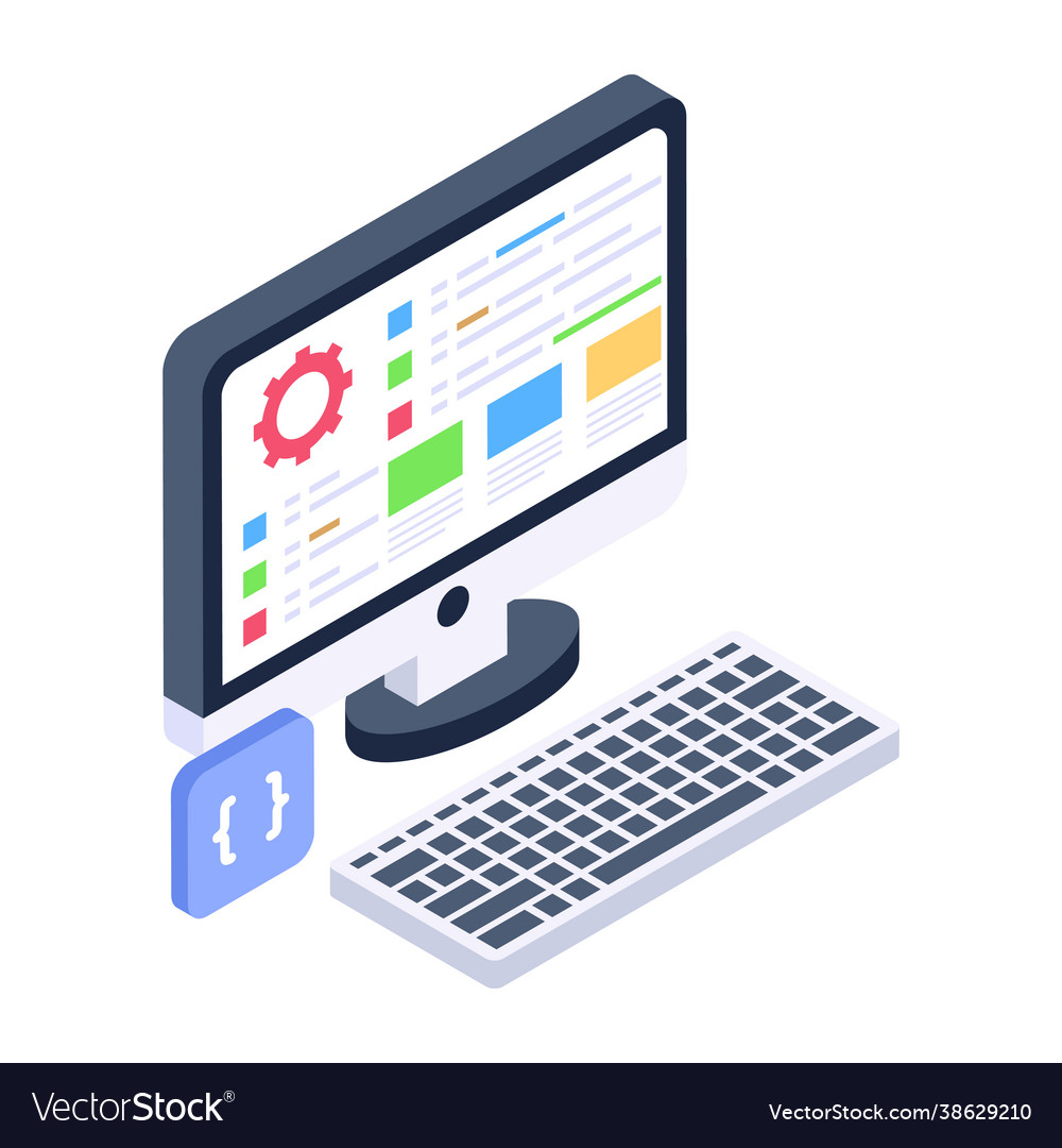 Software development Royalty Free Vector Image