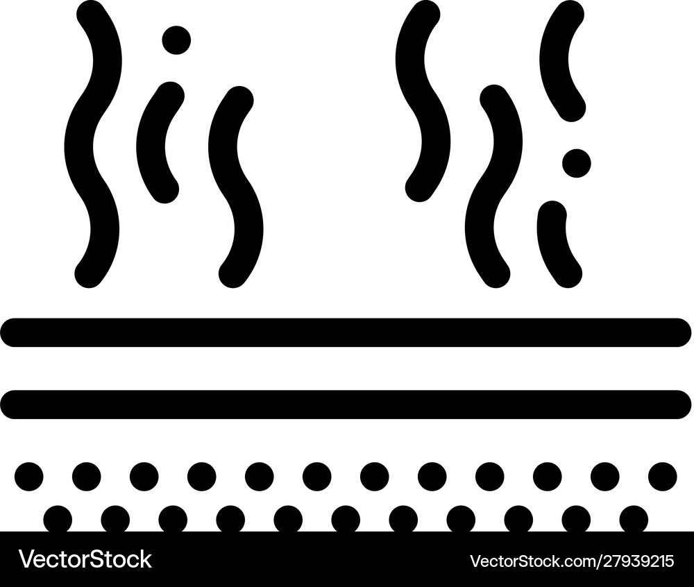 Evaporation icon outline Royalty Free Vector Image
