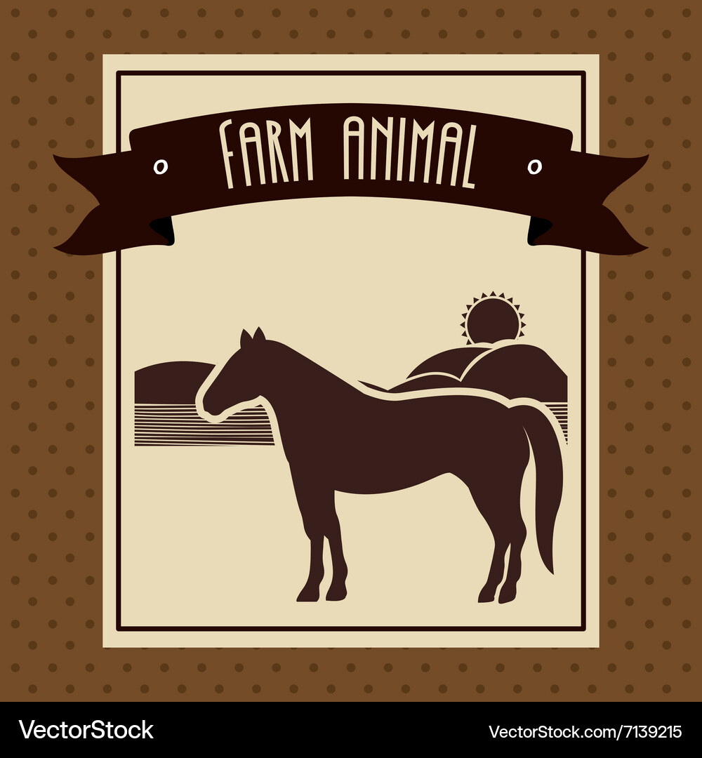 Farm animal design Royalty Free Vector Image - VectorStock