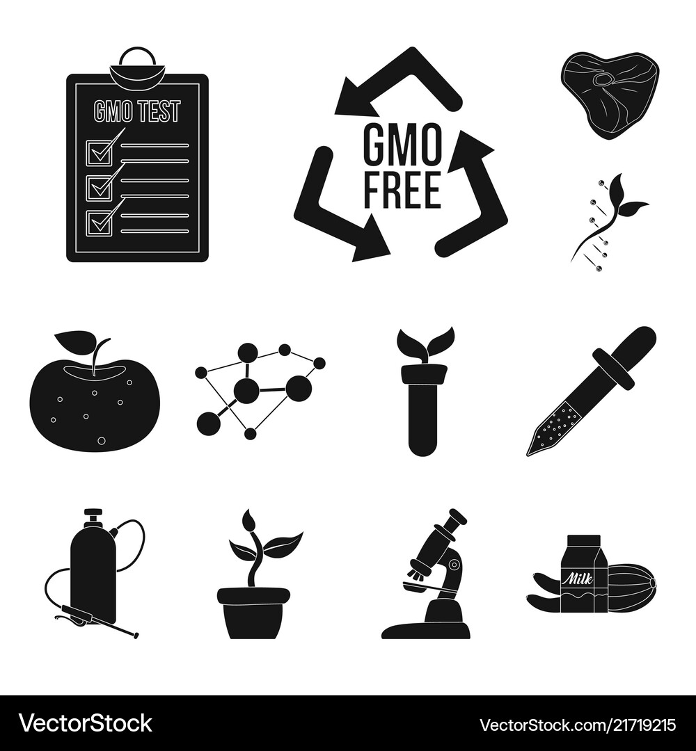 Genetic and plant symbol Royalty Free Vector Image
