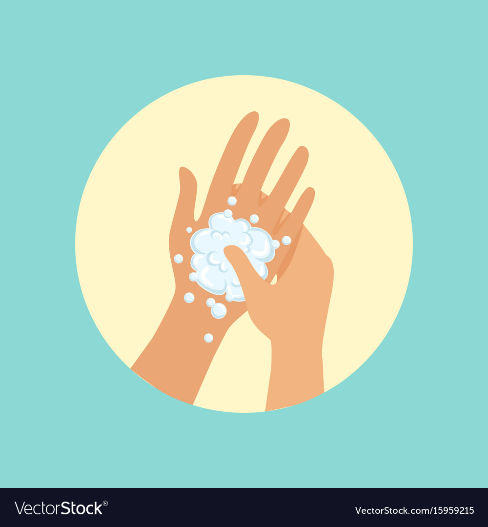 Hand Washing Hygiene Concept Royalty Free Vector Image