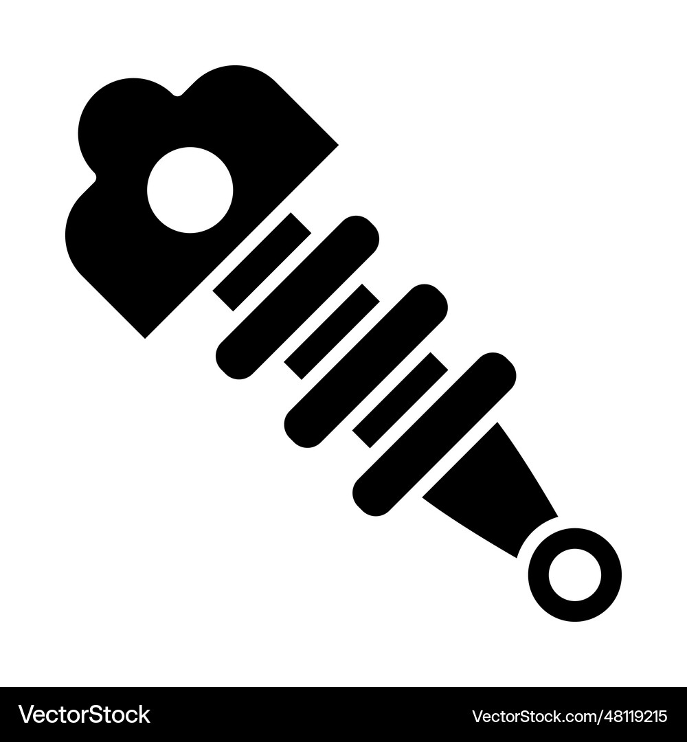 Shock absorber glyph icon for personal Royalty Free Vector
