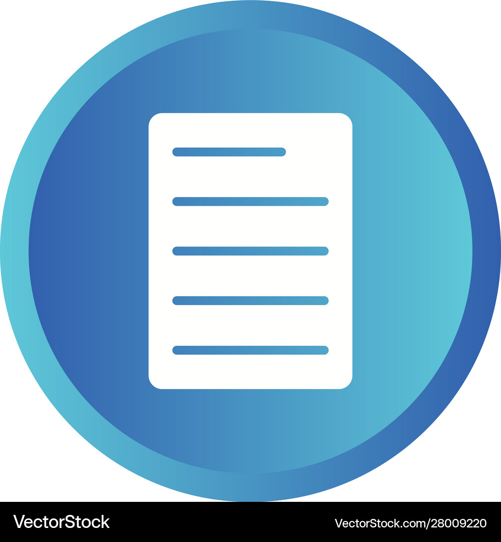 Beautiful report glyph icon Royalty Free Vector Image