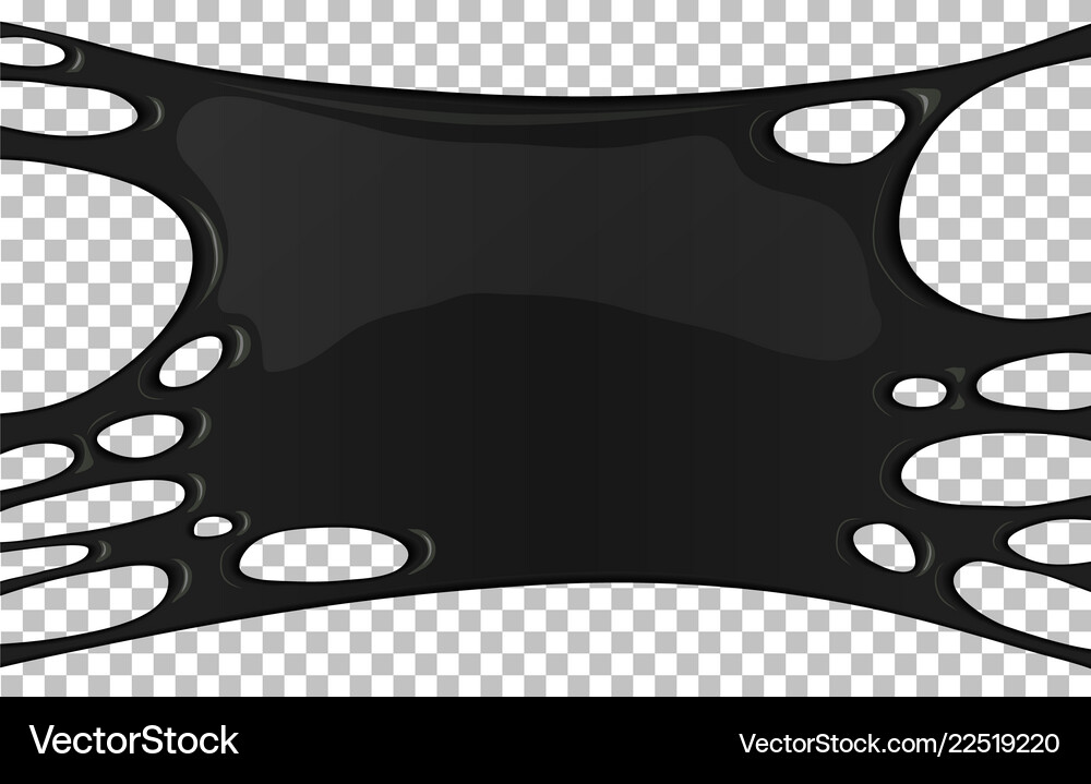 Black sticky slime banner with copy space Vector Image