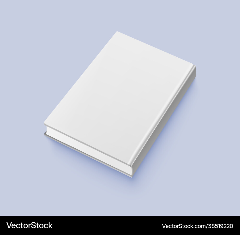 Blank book on isolated background eps 10 Vector Image