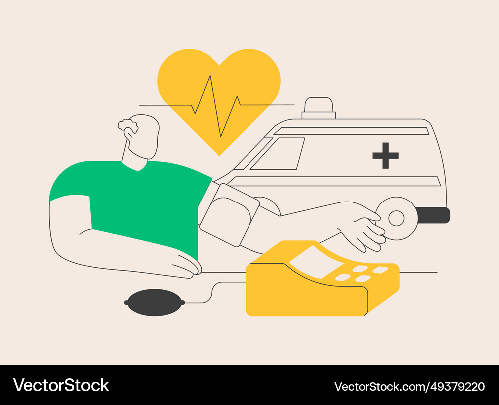 Hypertension abstract concept Royalty Free Vector Image