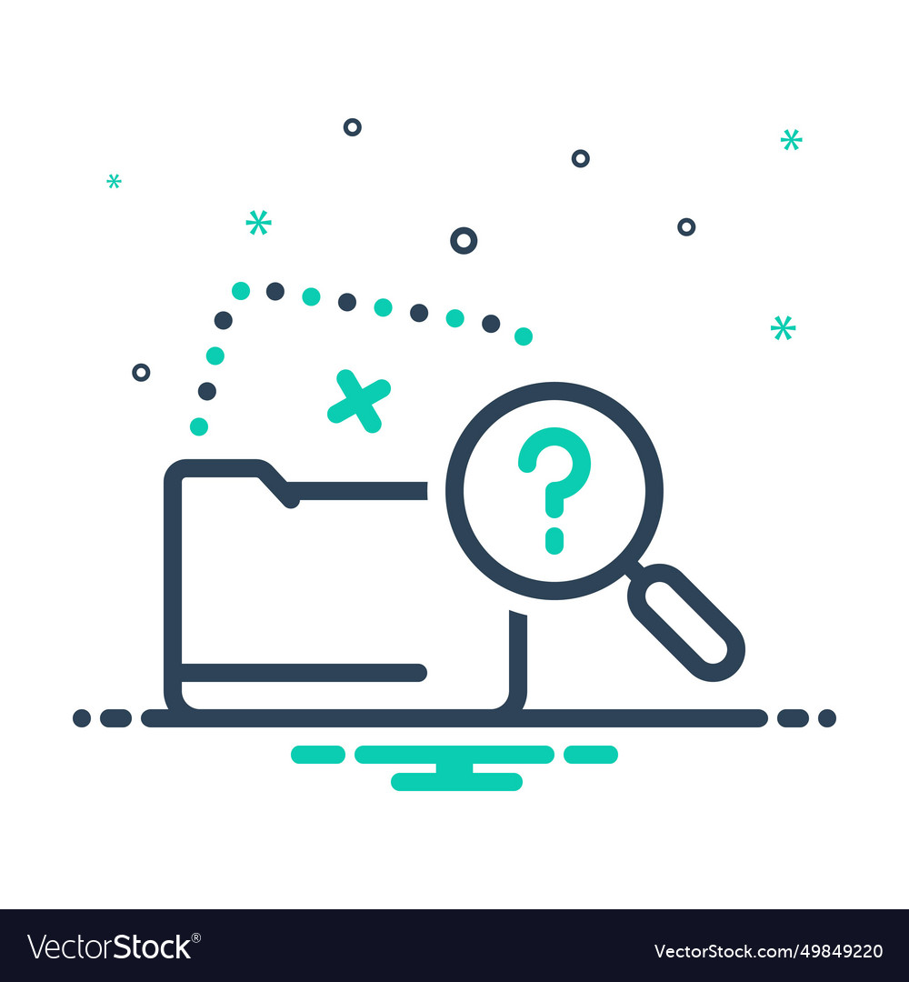 Missing data Royalty Free Vector Image - VectorStock