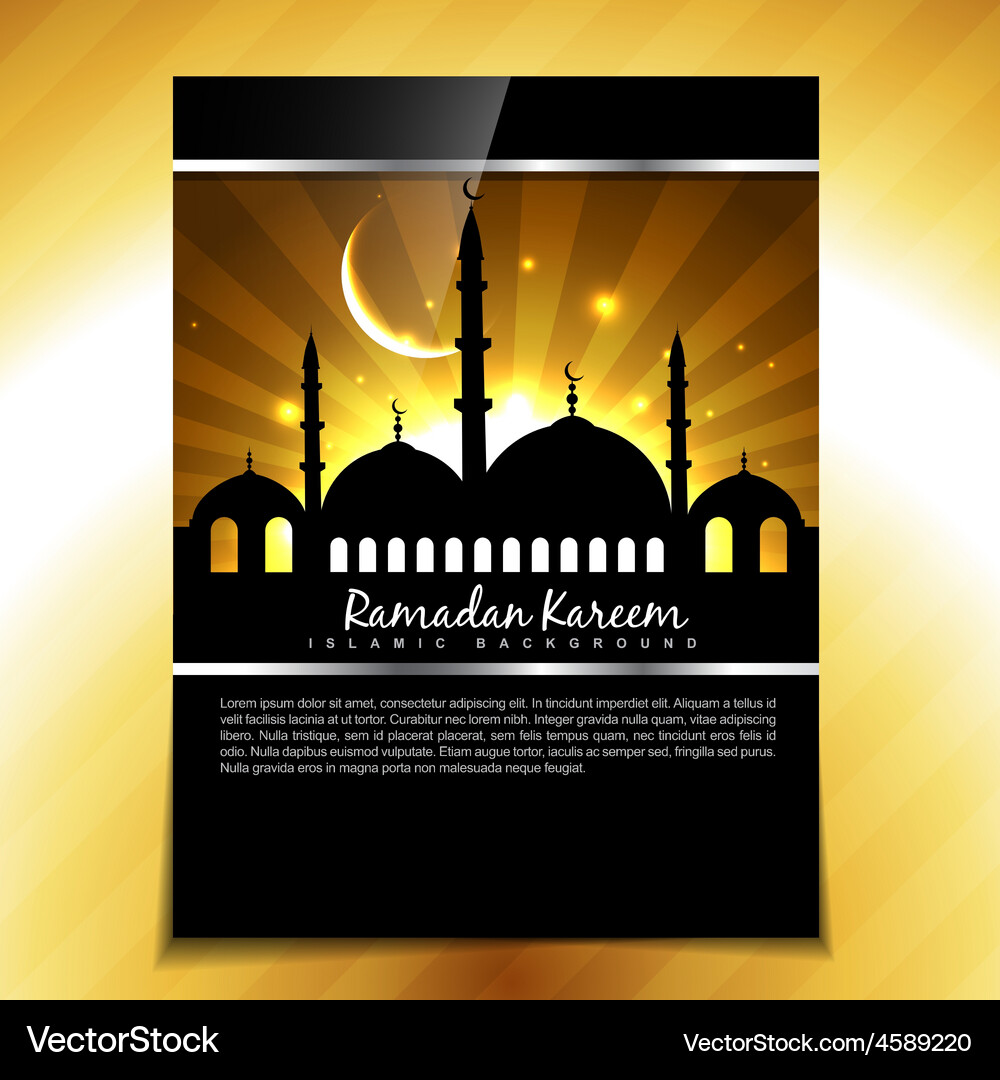 Muslim festival design Royalty Free Vector Image