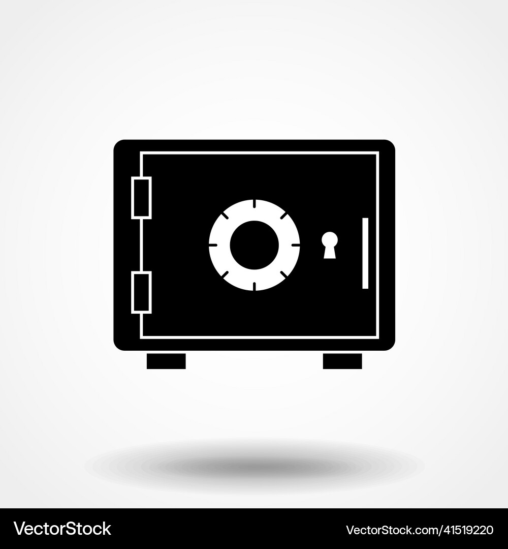 Safe money icon isolated on white background eps Vector Image