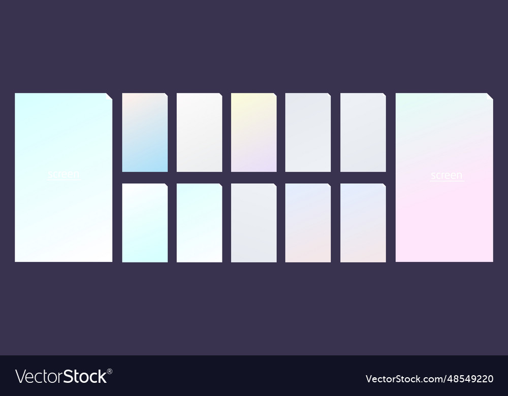 Soft pastel gradient smooth and vibrant color Vector Image