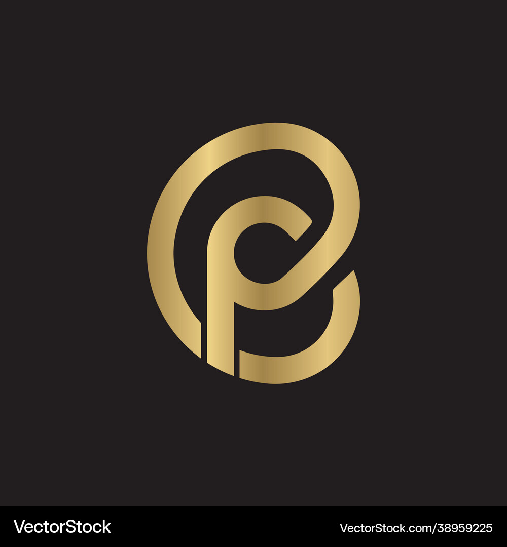 Bp or pb logo and icon design Royalty Free Vector Image