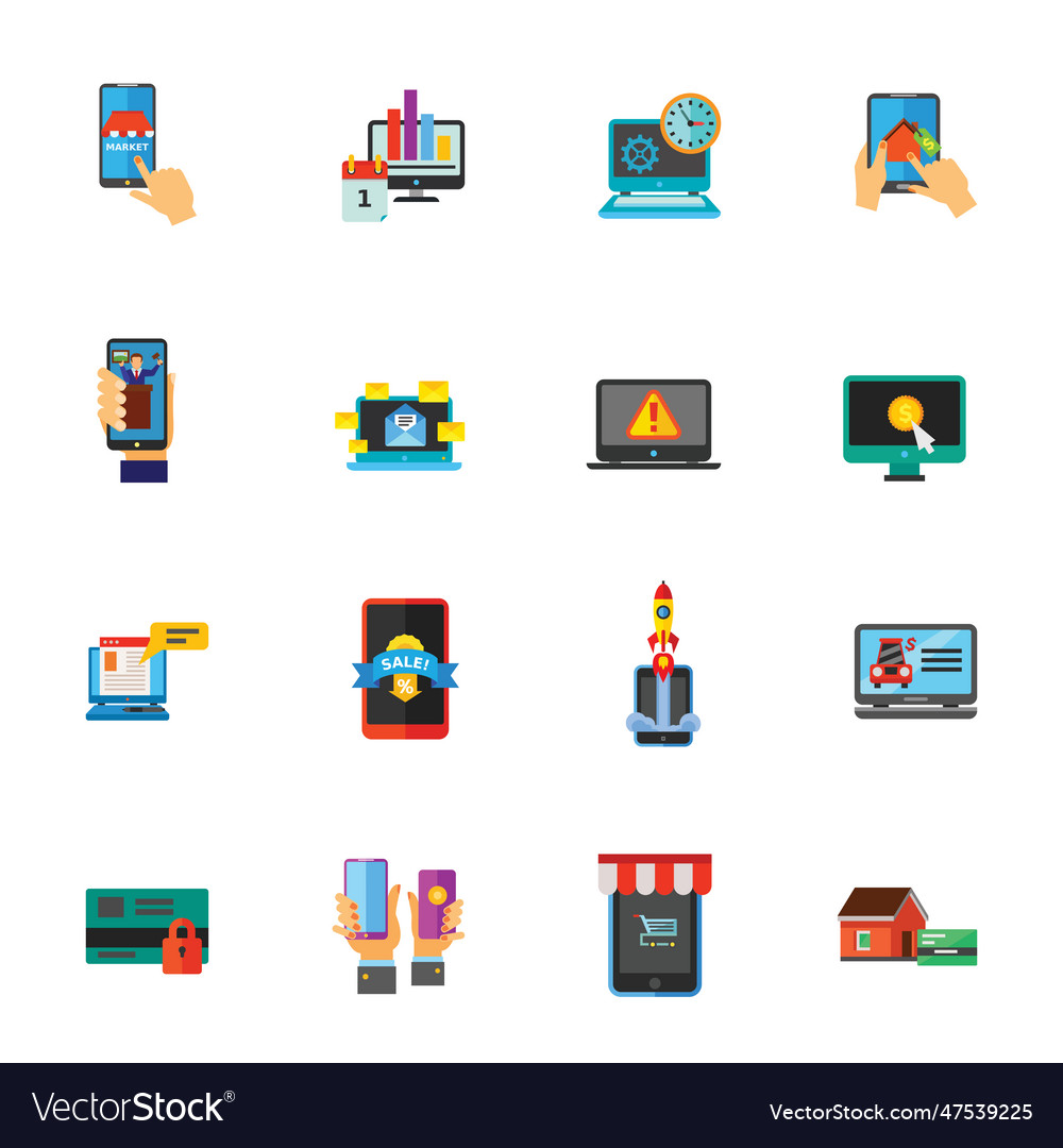Online store icon set Royalty Free Vector Image Online store icon set Royalty Free Vector Image