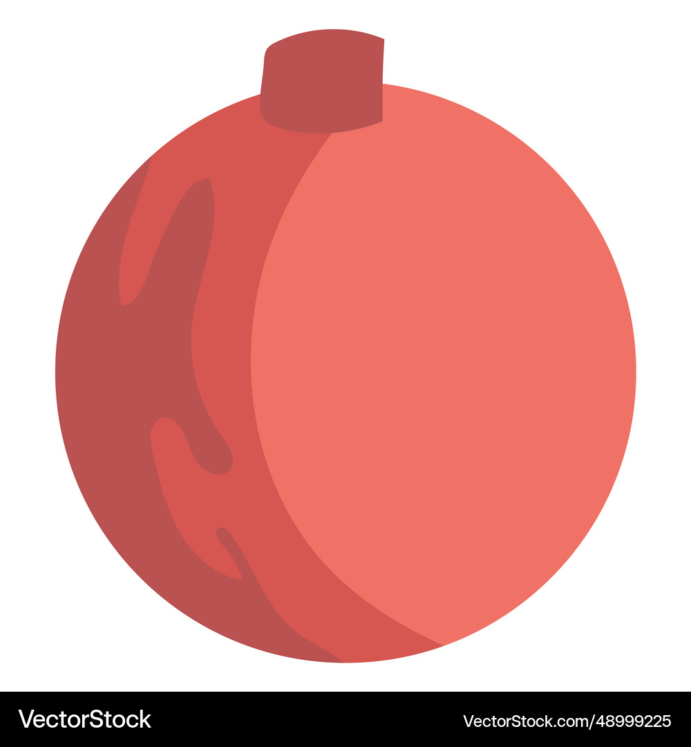 Simple ball christmas element Royalty Free Vector Image