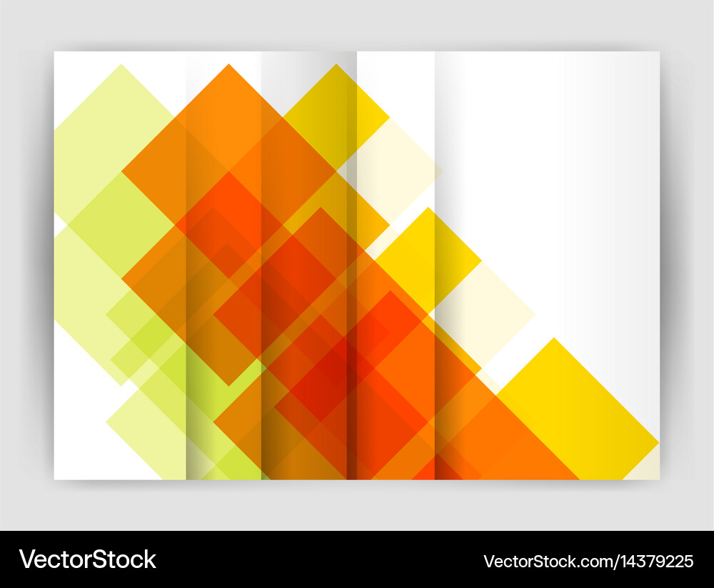 Square design corporate business flyer Royalty Free Vector