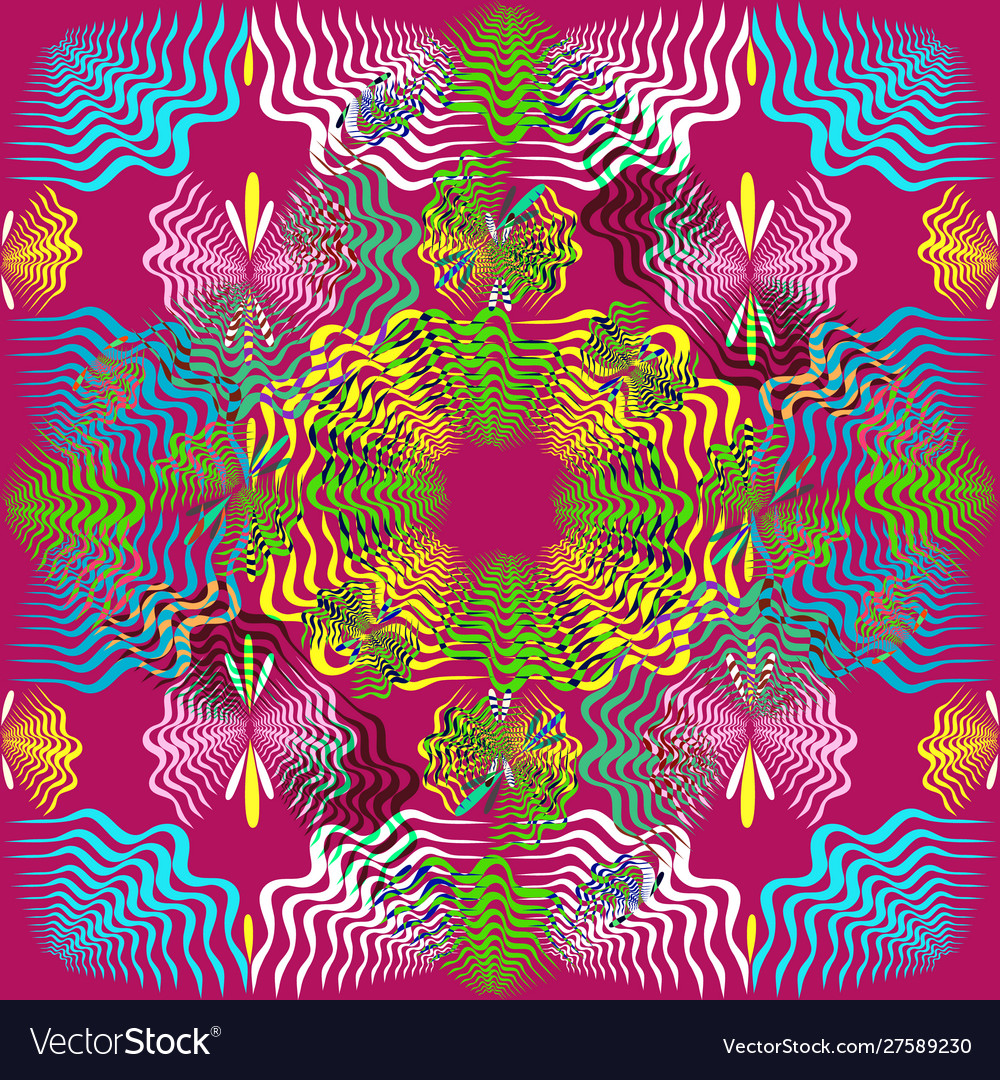 Bright abstract geometric seamless pattern Vector Image